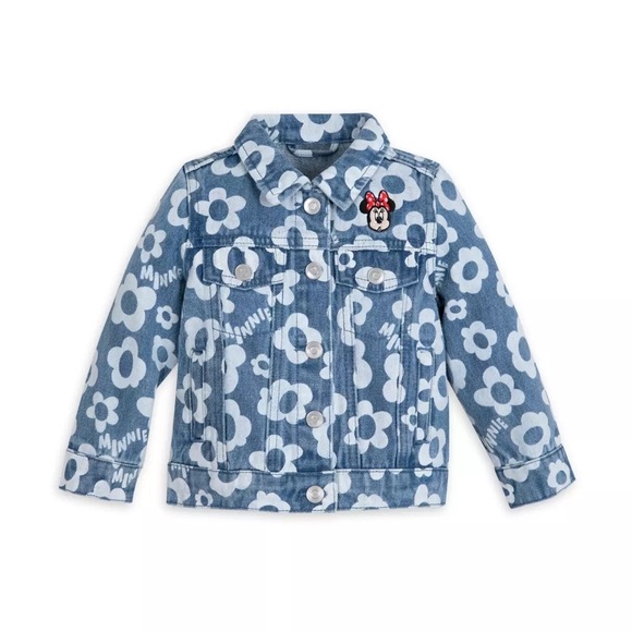 Disney | Jackets & Coats | Disney Minnie Floral Denim Jacket | Poshmark